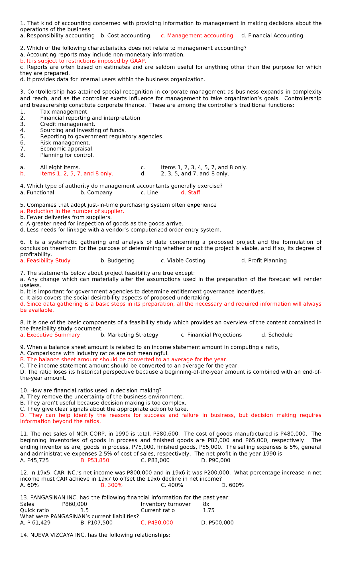 Reviewer - Practice Solving - That kind of accounting concerned with ...