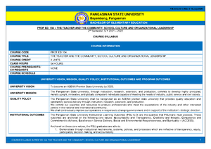 Module 2- School as a Social System - PANGASINAN STATE UNIVERSITY Study ...