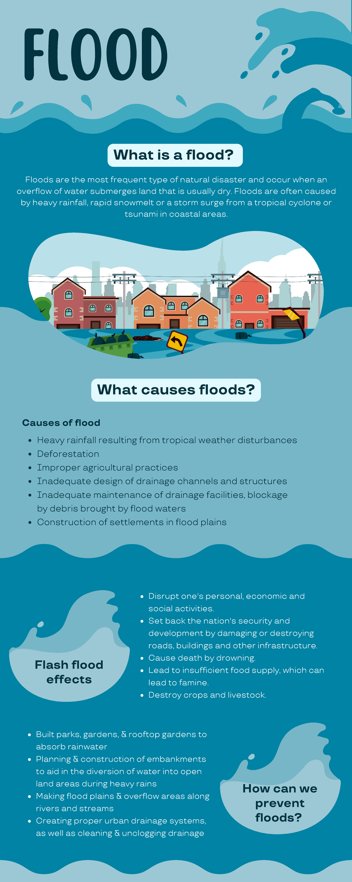 Prepare and pack ready to eat foods - Flood What is a flood? Floods are ...