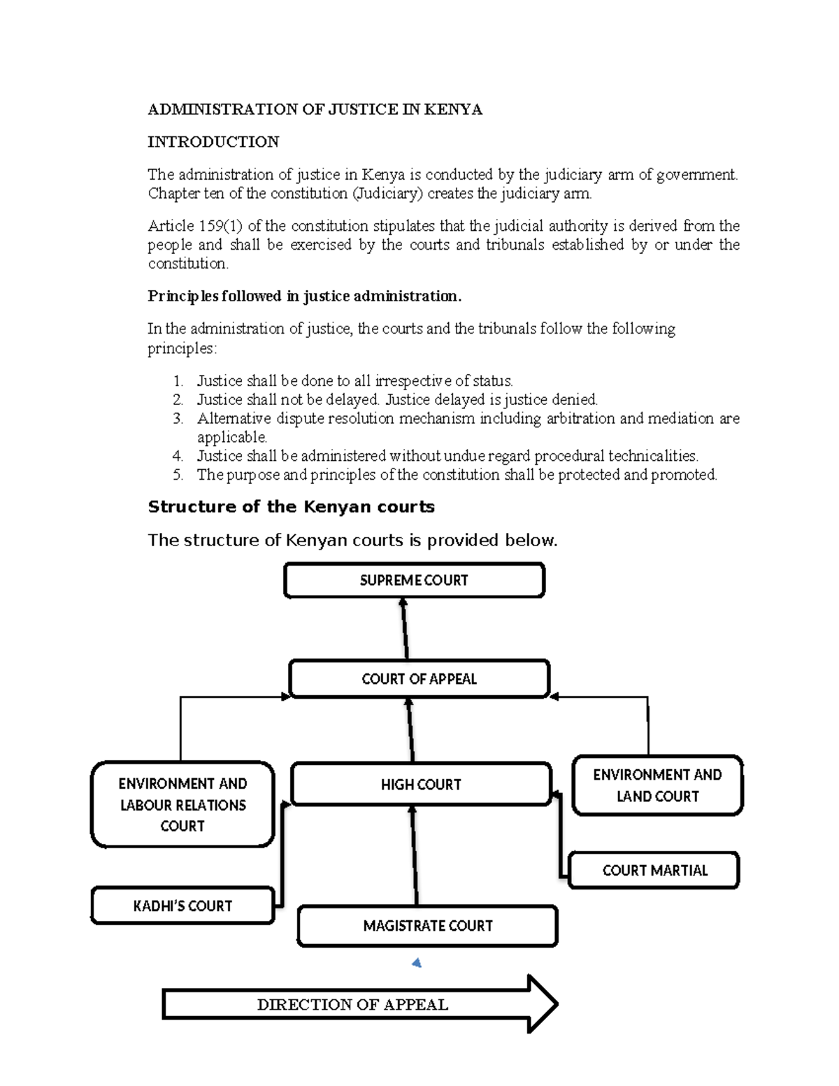The court system-1 - Summary Mobile computing - ADMINISTRATION OF ...