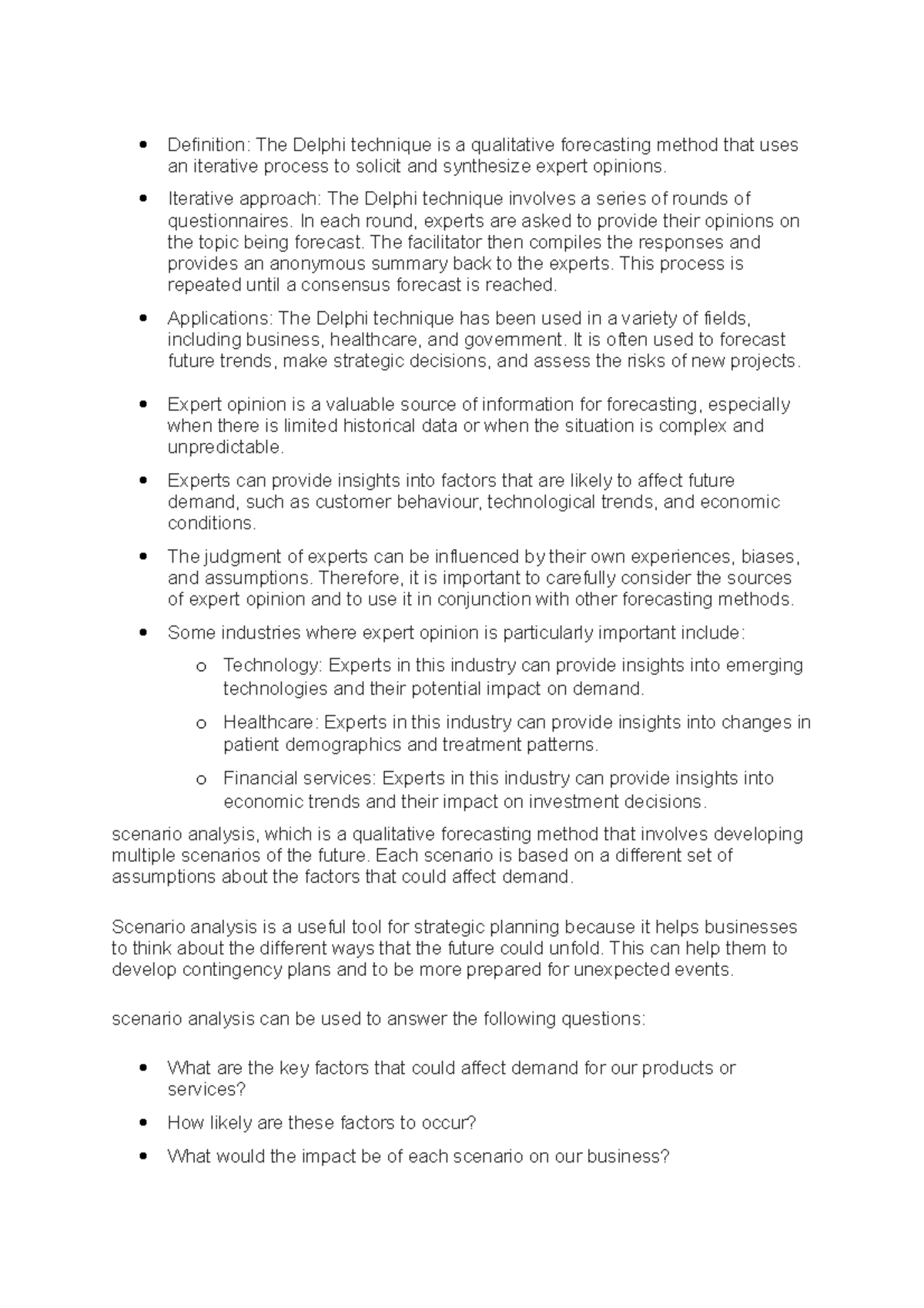 Operation Presentation - Definition: The Delphi technique is a ...