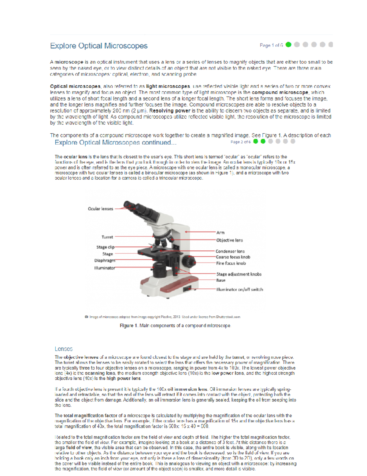 A&P lab notes on Microscope - BIOL 131 - scan - Studocu