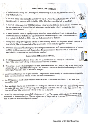 C2 Worksheet 3 - PHYS 210: Worksheet Chapter 2 Worksheet 3 1D Motion ...
