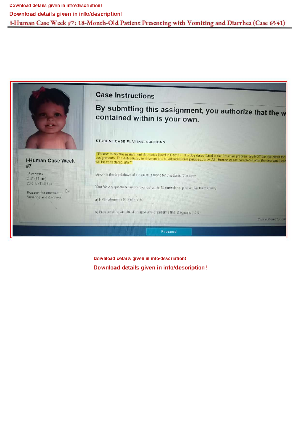 I Human Case Week 7 (6541) Comprehensive Case Study of an 18-Month-Old ...