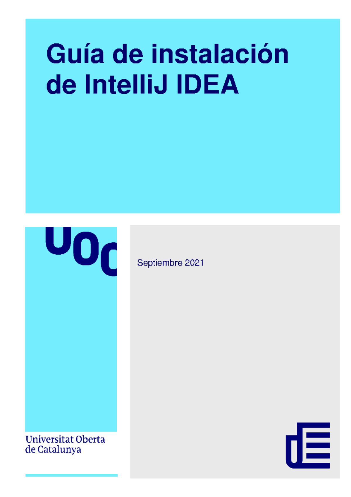 Guia Intelli J IB - Guía - Guía de de Intel de instalació telliJ IDEA Septiembre 2021 ción ...