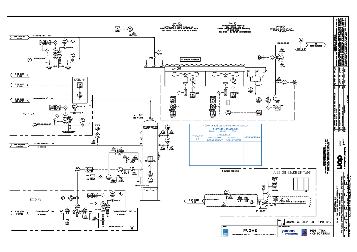 Cmgpp-DD-PR-PID-1012 Piping & Instrument Diagram UOP Russell Expander ...