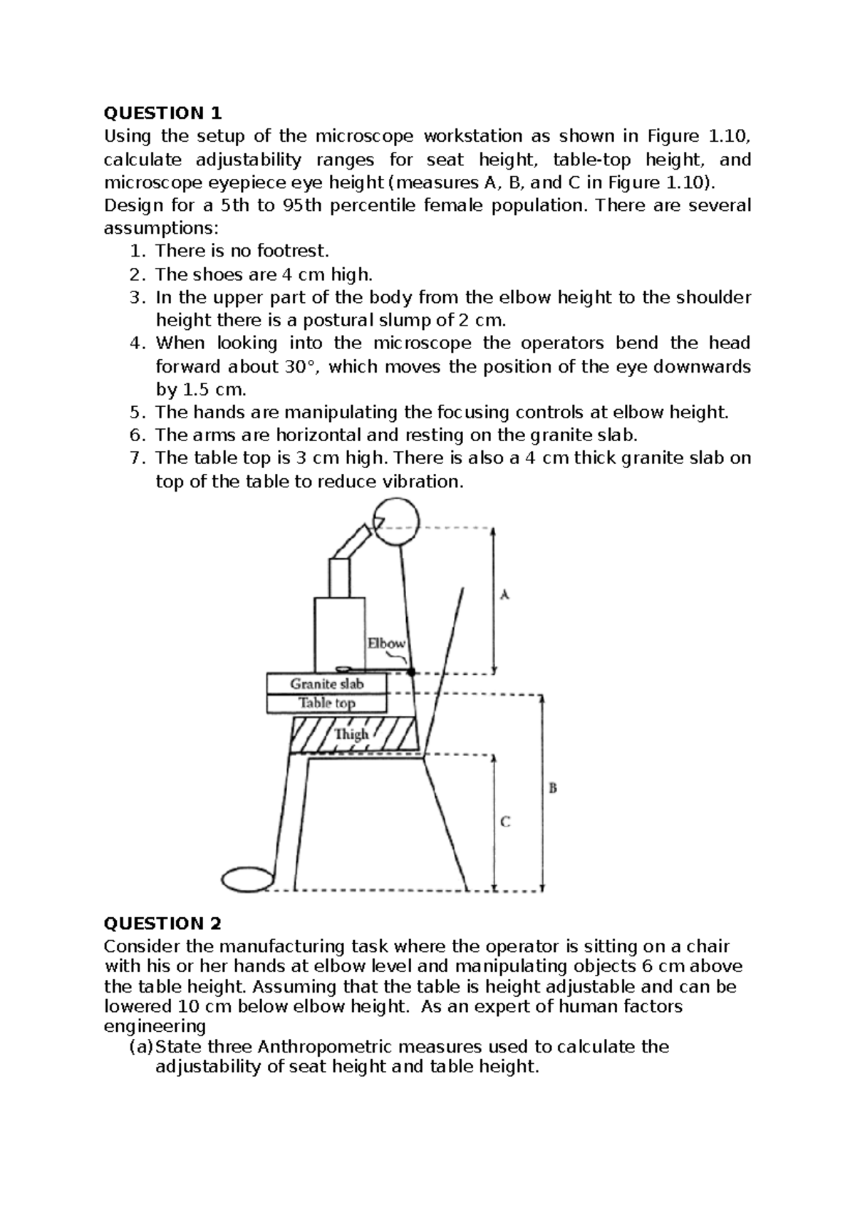 Question Banks - QUESTION 1 Using the setup of the microscope ...