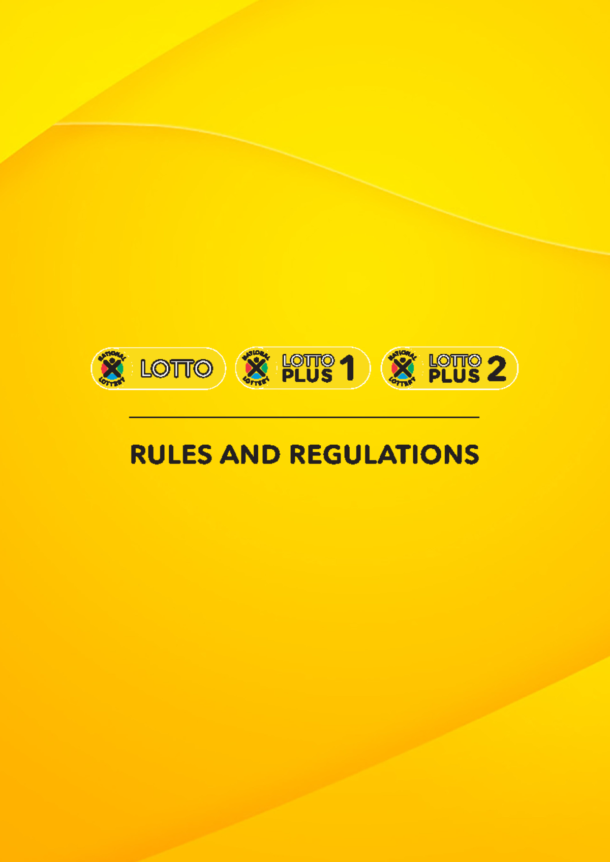 Lotto Rules and Regs V10 26218 - RULES AND REGULATIONS RULES AND ™ 2 1 ...