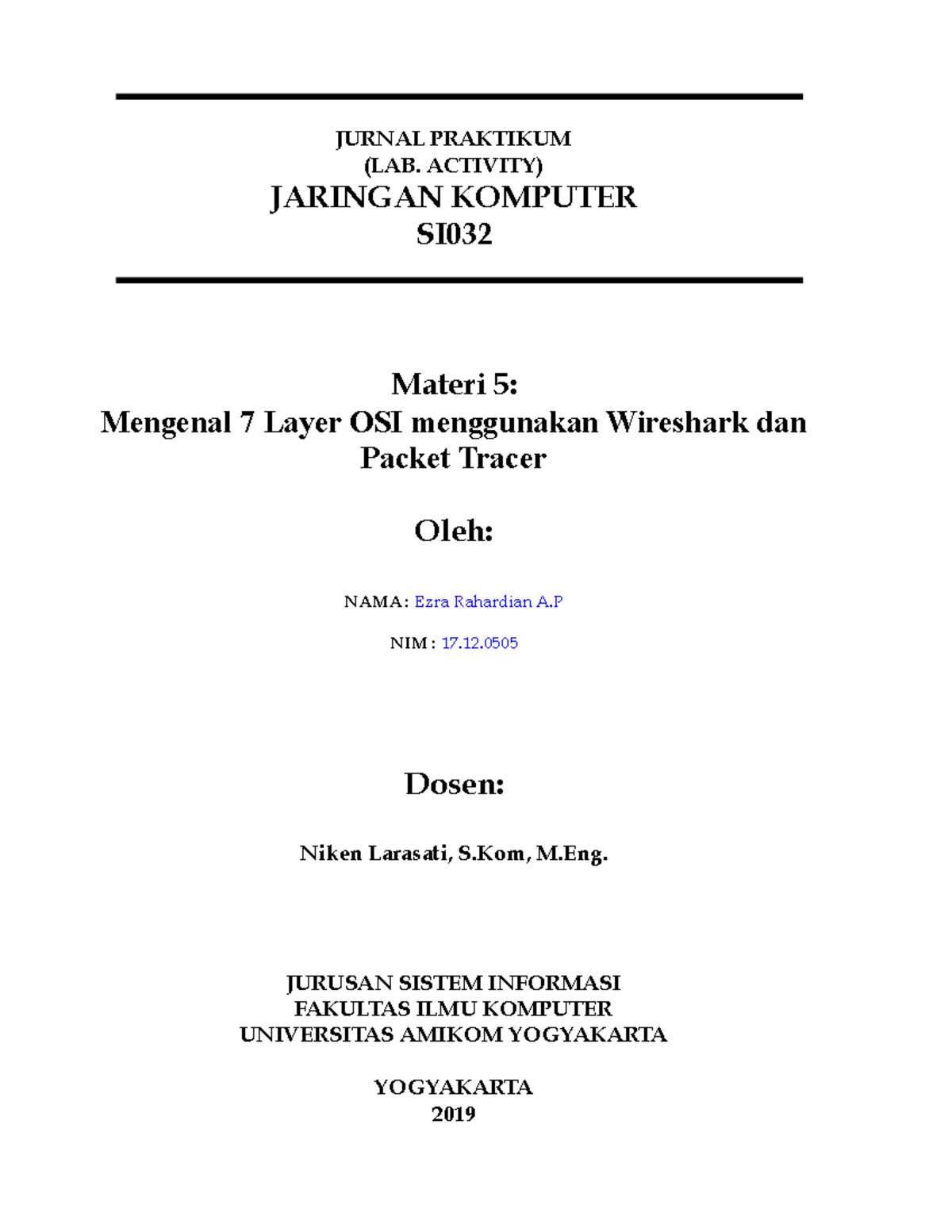 Mengenal 7 Layer OSI menggunakan Wireshark dan Packet Tracer - JURNAL ...