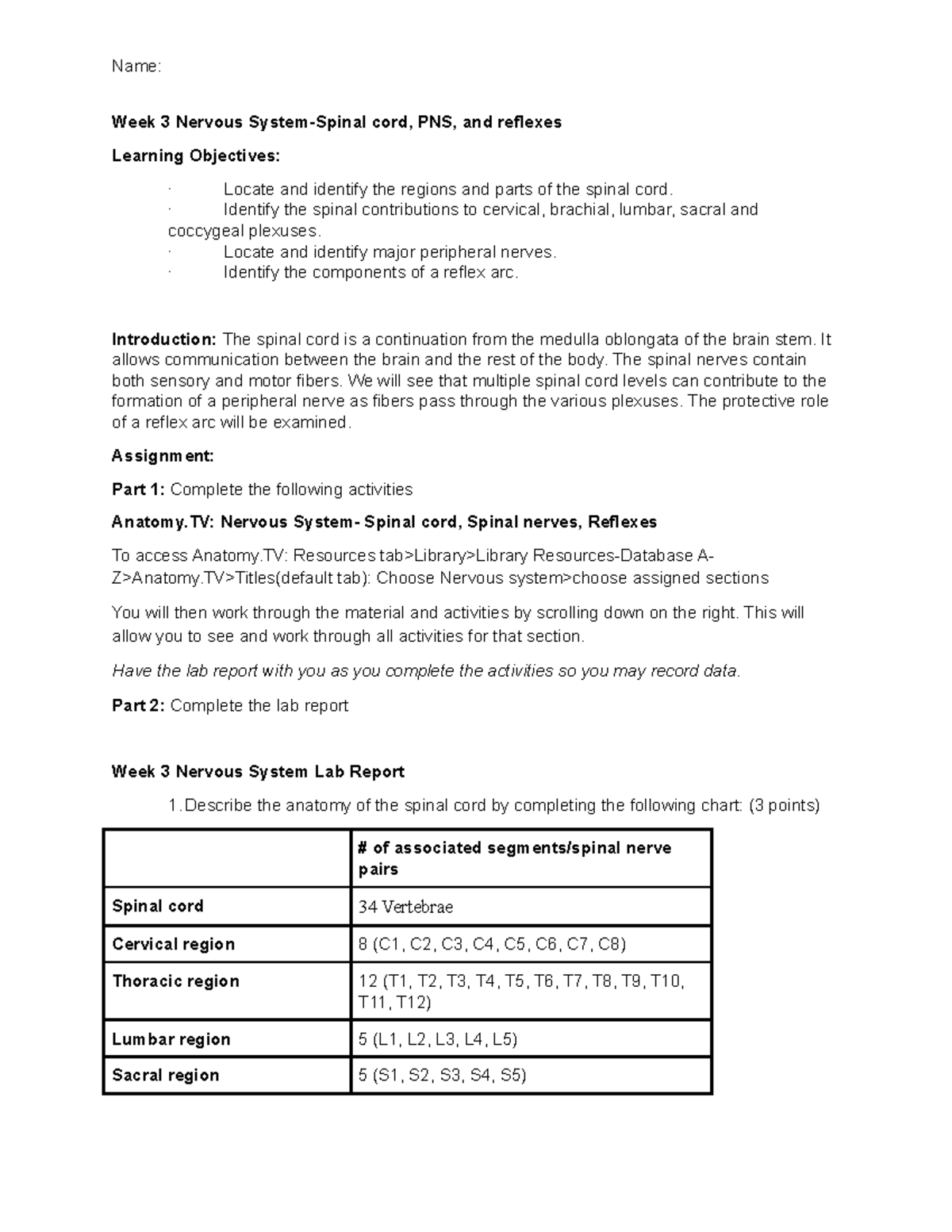 Week 3 Lab AP2 - BIOS-242 - Chamberlain University - Studocu