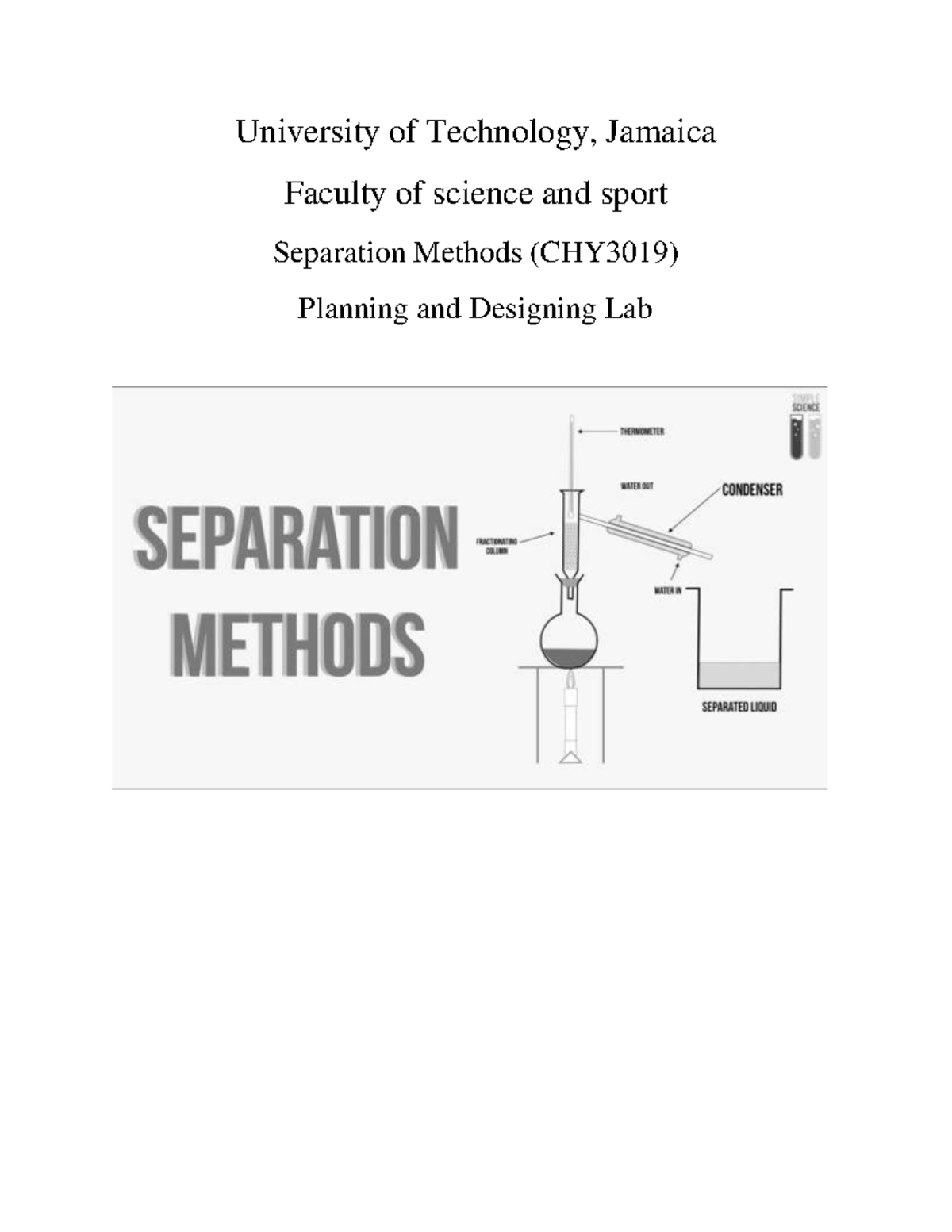 Separation methods Plan and Design Lab - Warning: TT: undefined ...