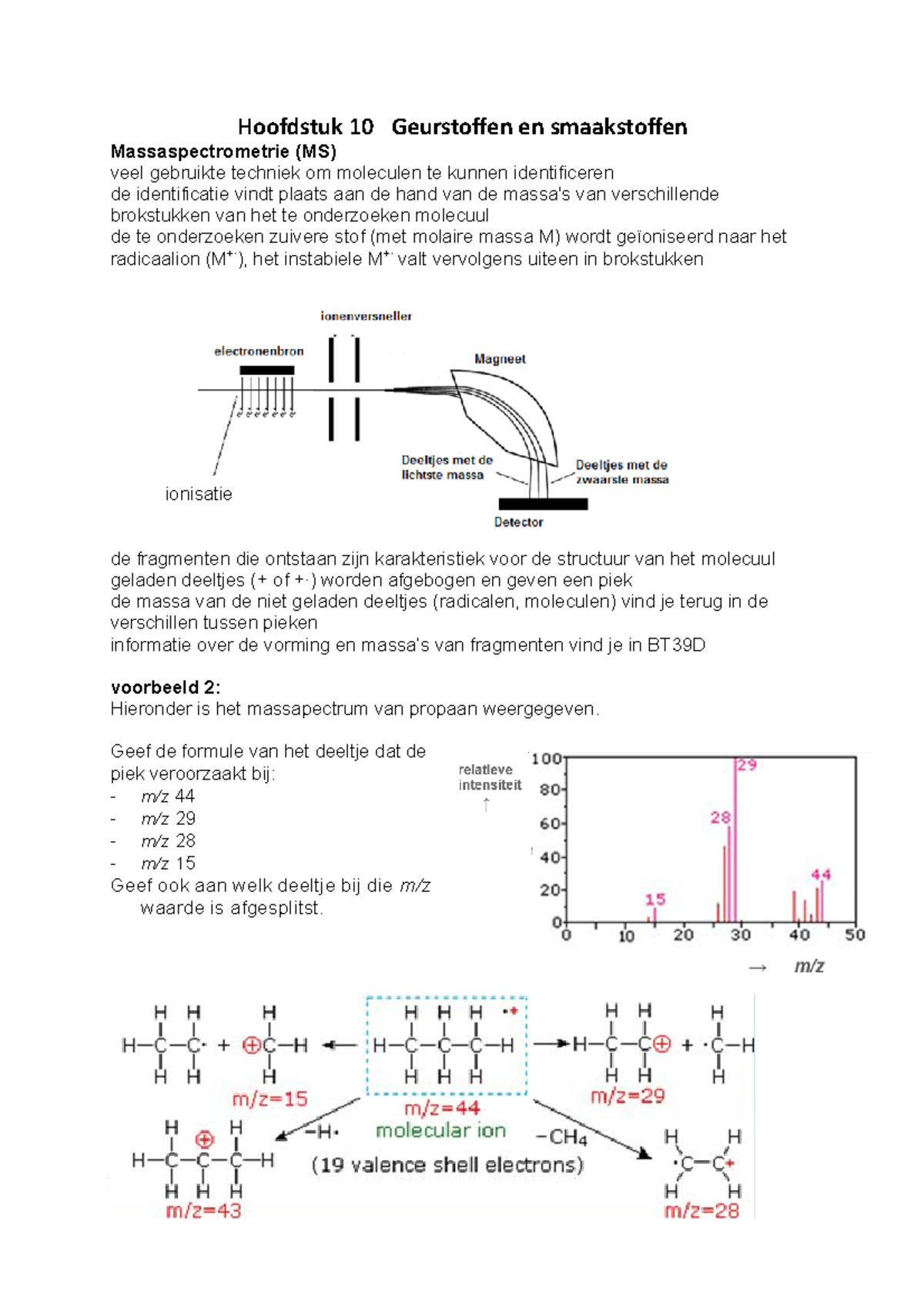 Scheikunde samenvatting Hoofdstuk 10 - Hoofdstuk 10 Geurstoffen en ...