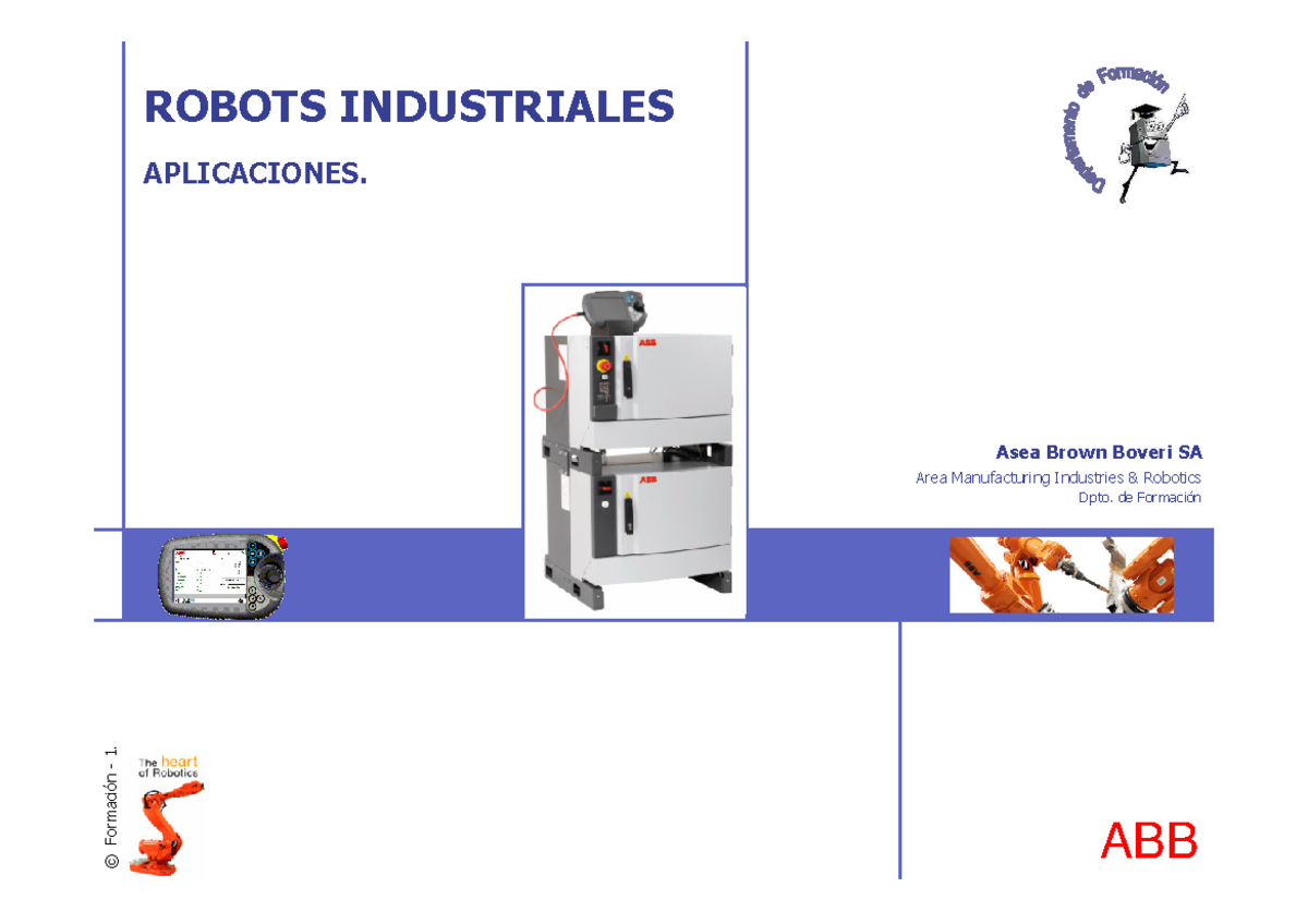 Robot Industrial-Aplicaciones - - Studocu