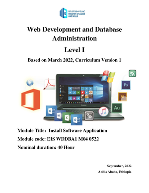 M02-Connect Hardware Peripherals - Web Development and Database Administration Level-I Based on ...