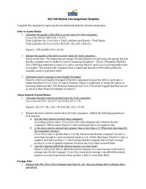 Module 1 Discussion prompt - ACC 318 - Studocu