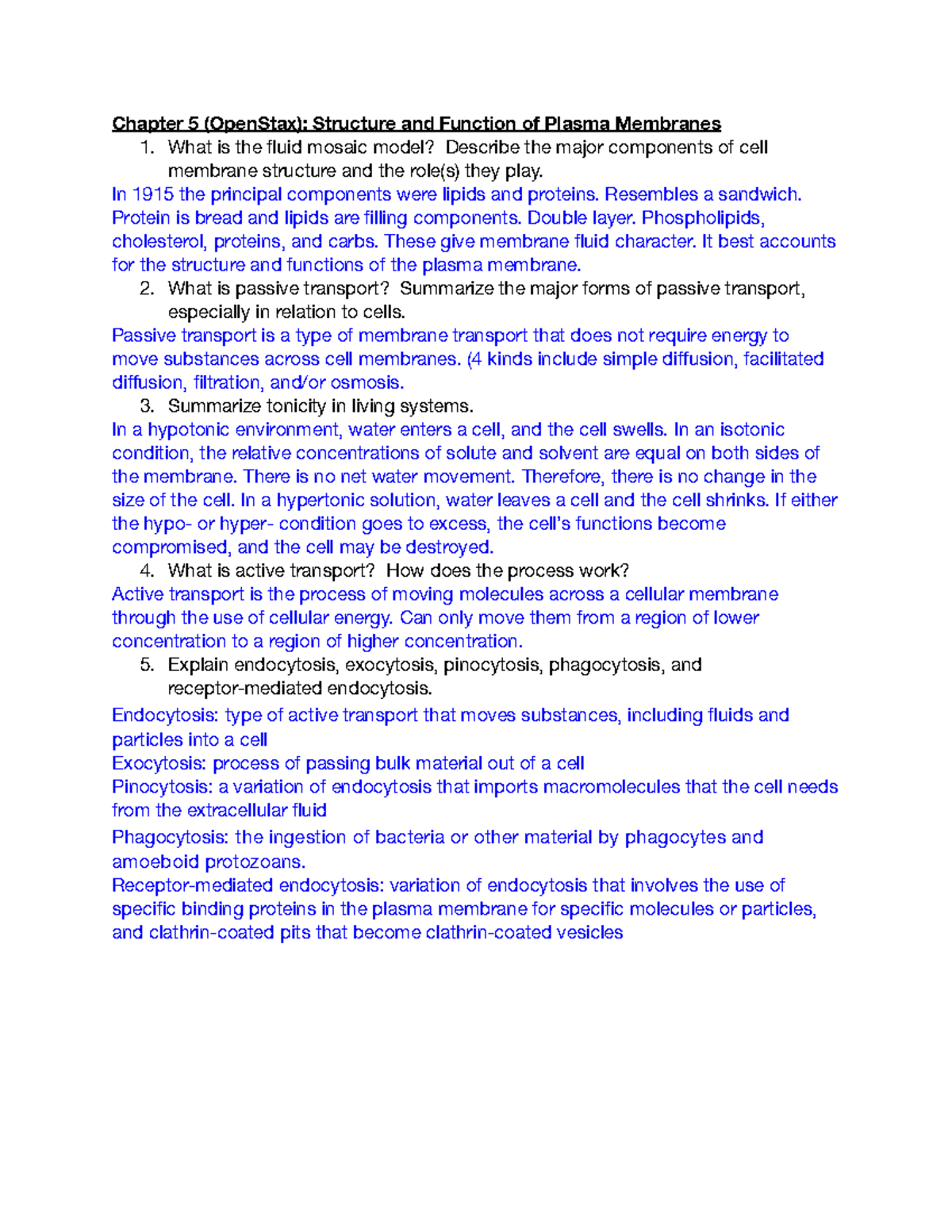 Biology Week #6-2 - These notes were taken in class. Exam Prep ...