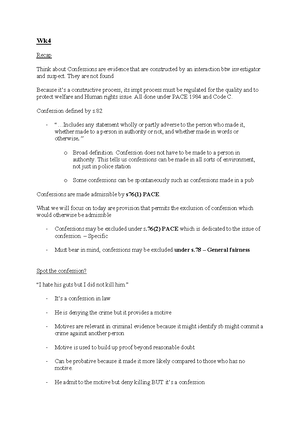 LA373 Evidence Construction Notes - The murder of Maxwell Confait Facts ...