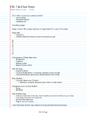 Exam 3 Review Sheet - FA22 PSY 201 Sections 1 & 3 Exam 3 Review Sheet ...