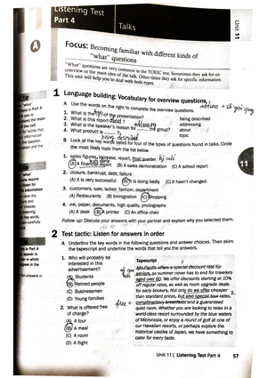 Unit review -U7 - ... - UNIT REVIEW 7 Section 1: Vocabulary Mark the ...