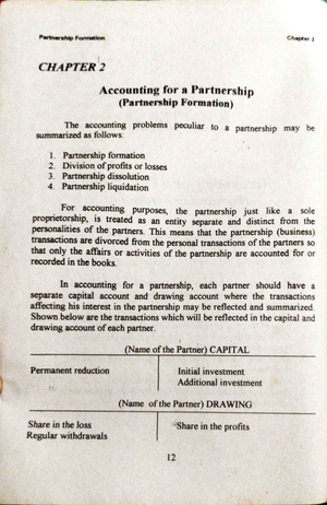 Chapter 1 Partnership Formation - CHAPTER 1 PARTNERSHIP FORMATION ...