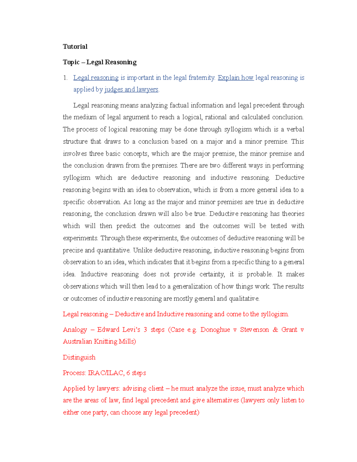 T2 Legal Reasoning (1) (done) - done in project - Tutorial Topic ...