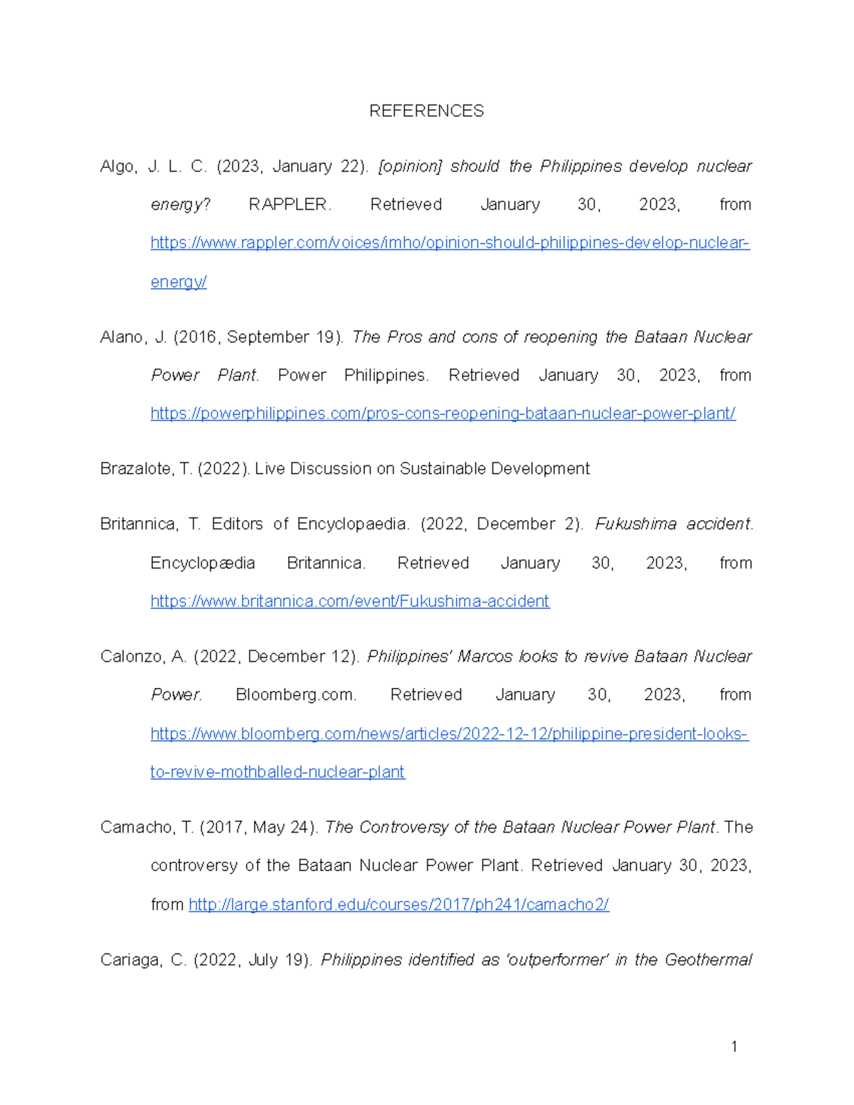 Attachment 3 paper 3 - REFERENCES Algo, J. L. C. (2023, January 22 ...