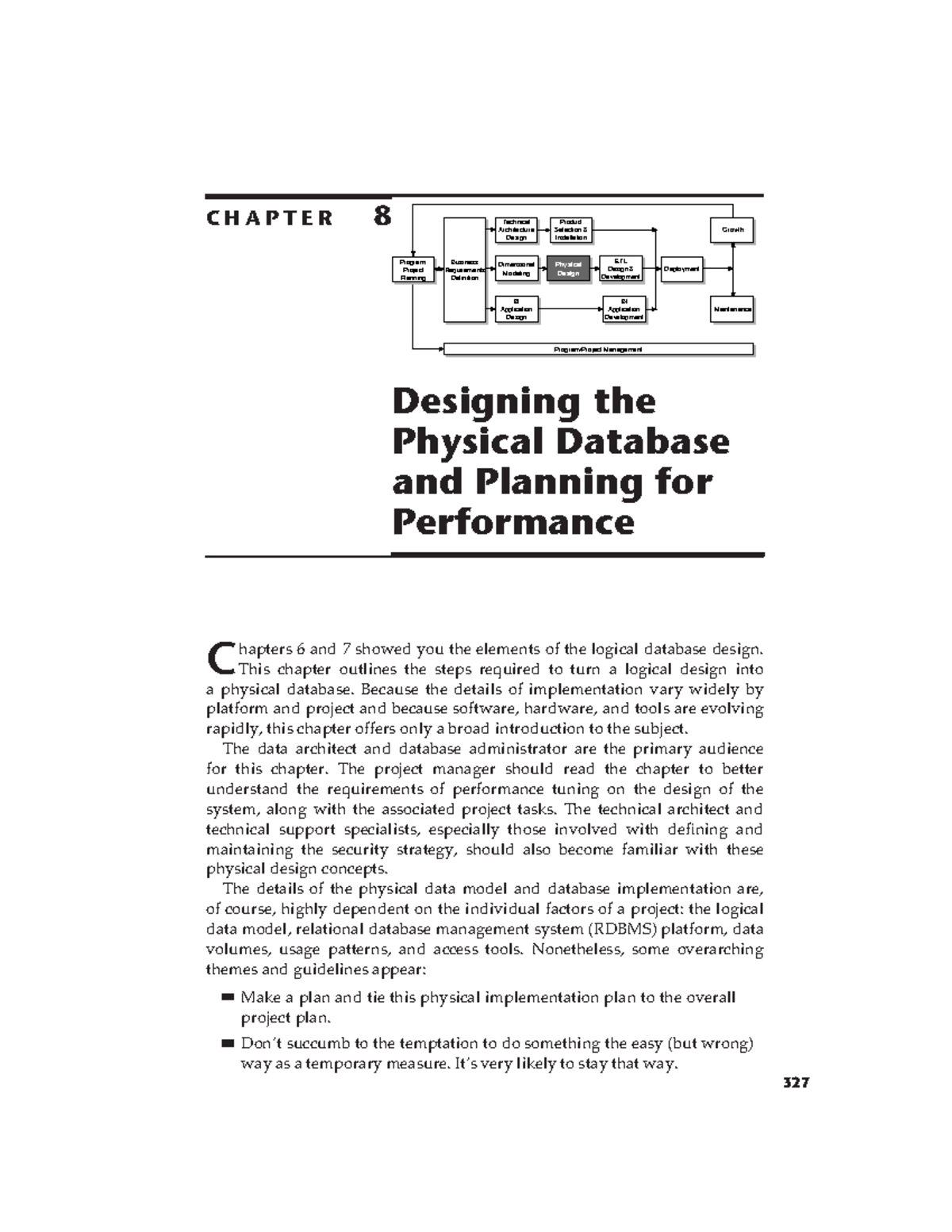 The Data Warehouse Lifecycle Toolkit Chapter 8 - Program/Project Management Application BI - Studocu