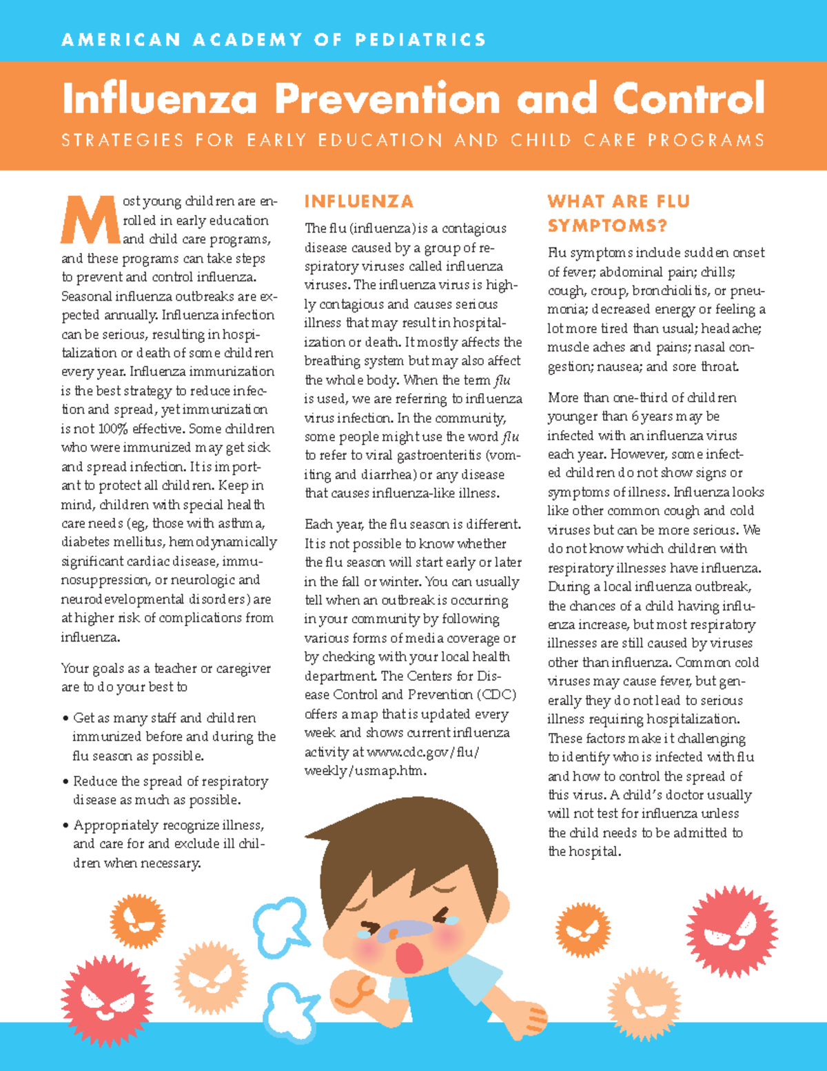 Influenza Prevention and Control Handout - A M E R I C A N A C A D E M ...