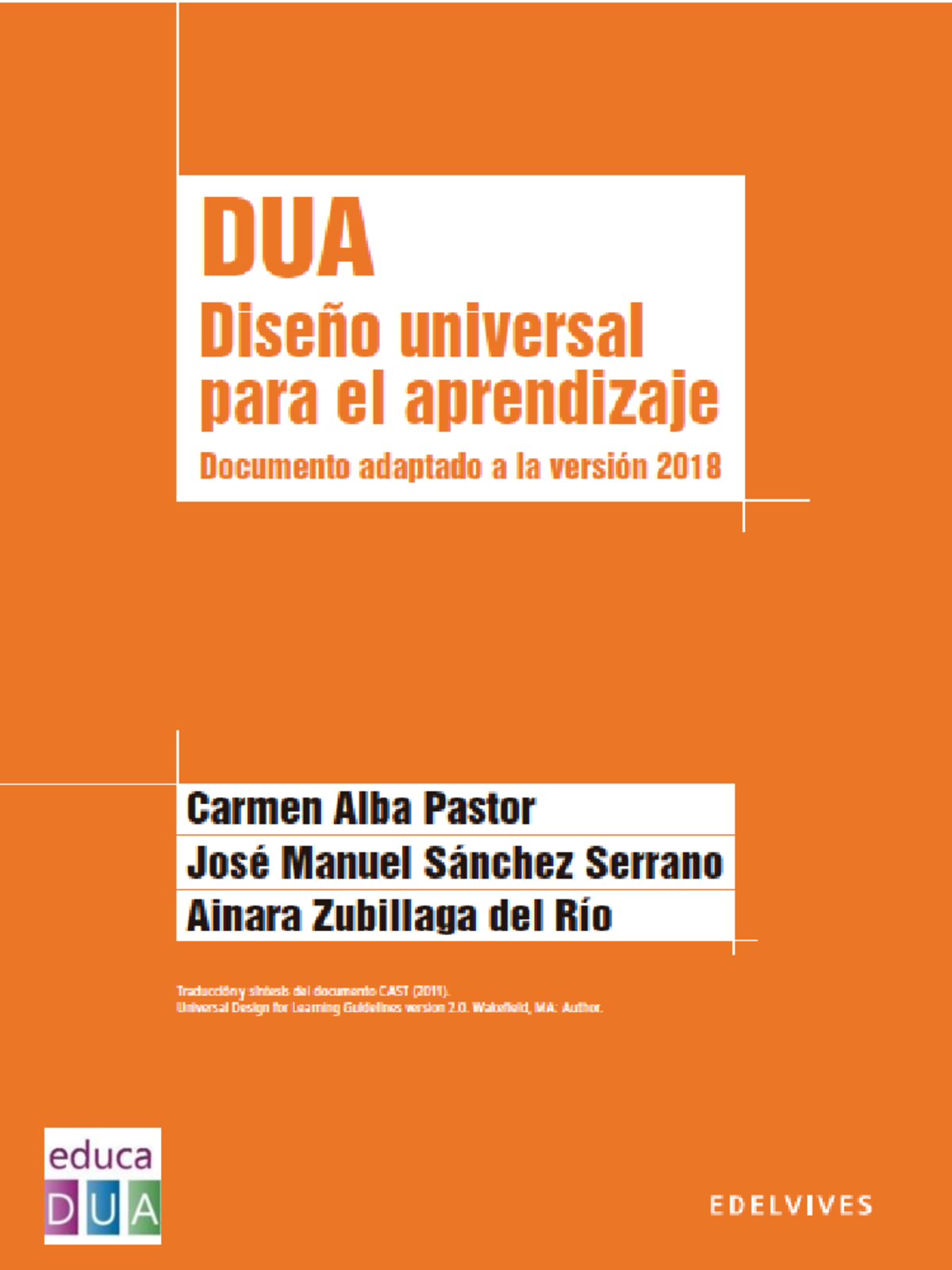 DUA-Diseño Universal para el Aprendizaje.Adaptado-V-2018-Rev2023 ...