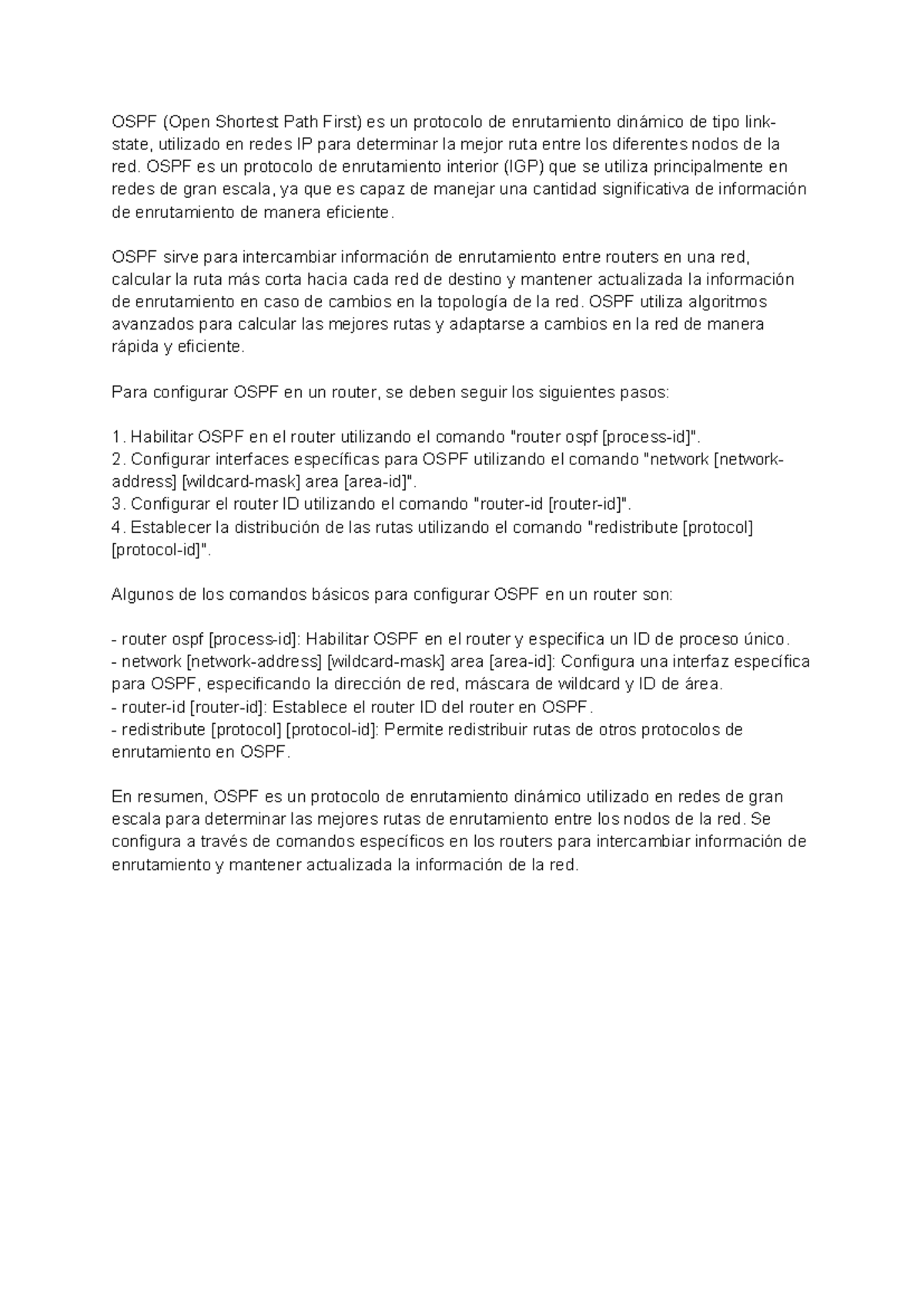 OSPF - Definición del protocolo OSPF y su funcionamiento. - OSPF (Open ...