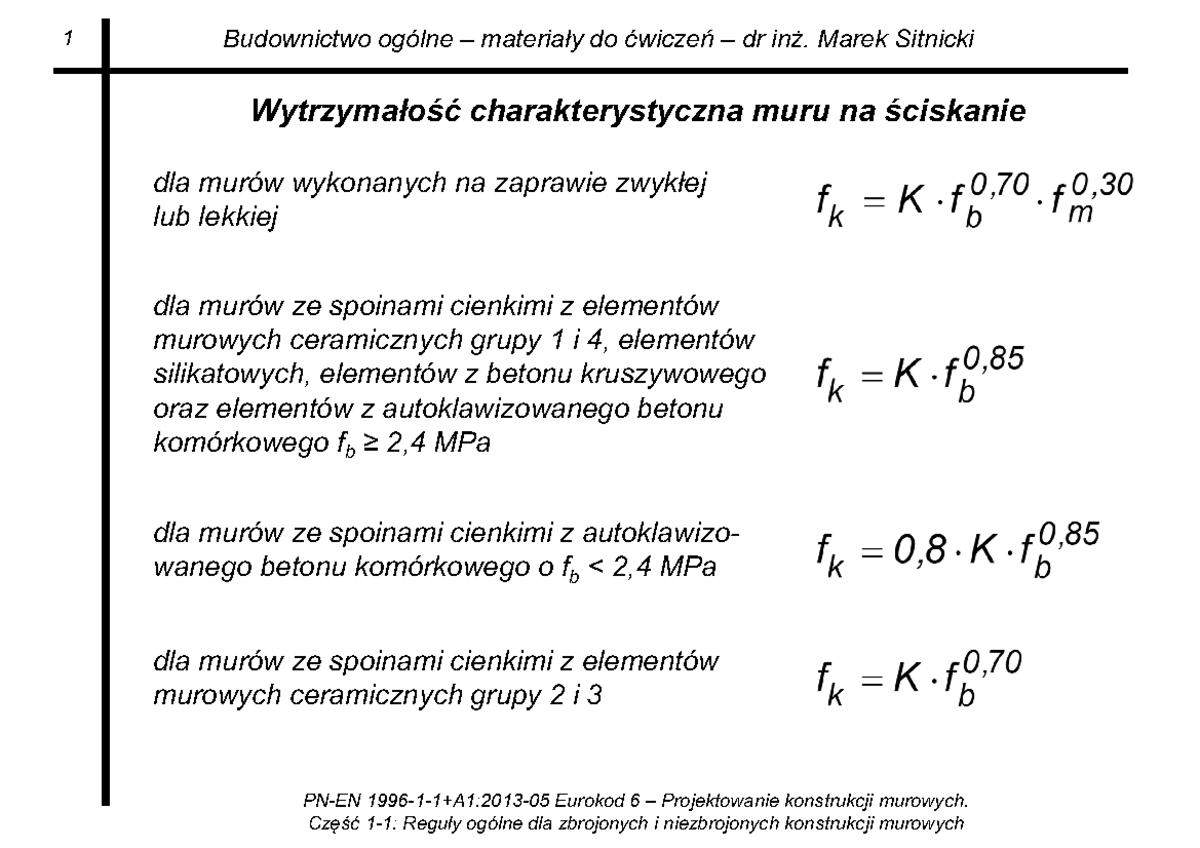 Wyciąg z EC-6-3 - materiały do ćwiczeń - 2022 - Wytrzymałość ...