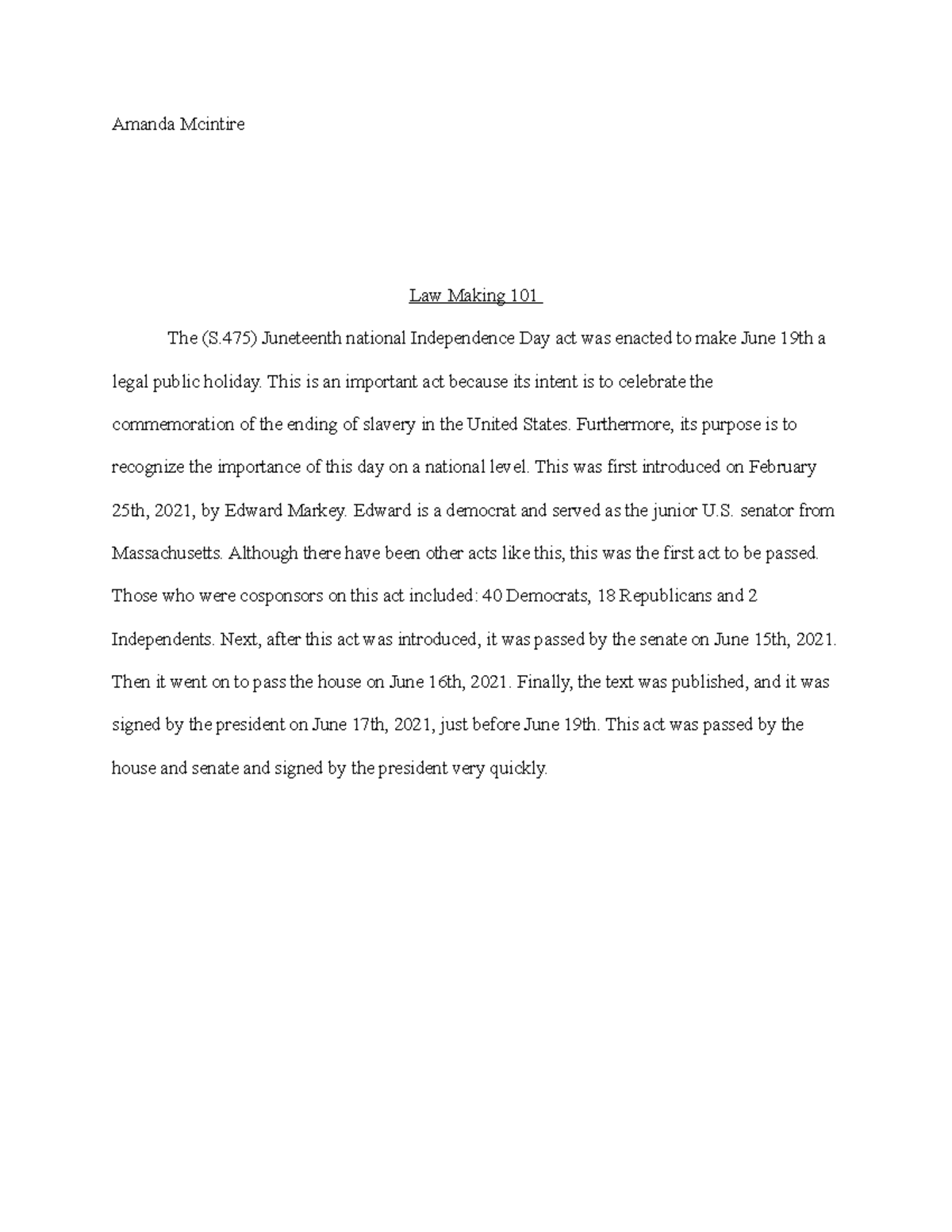 Law Making 101-Amanda Mcintire - Amanda Mcintire Law Making 101 The (S ...