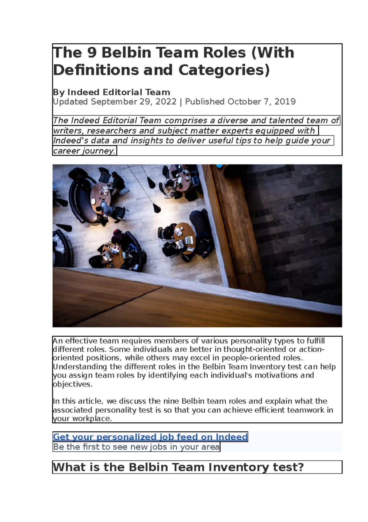 The 9 Belbin Team Roles - An effective team requires members of various ...