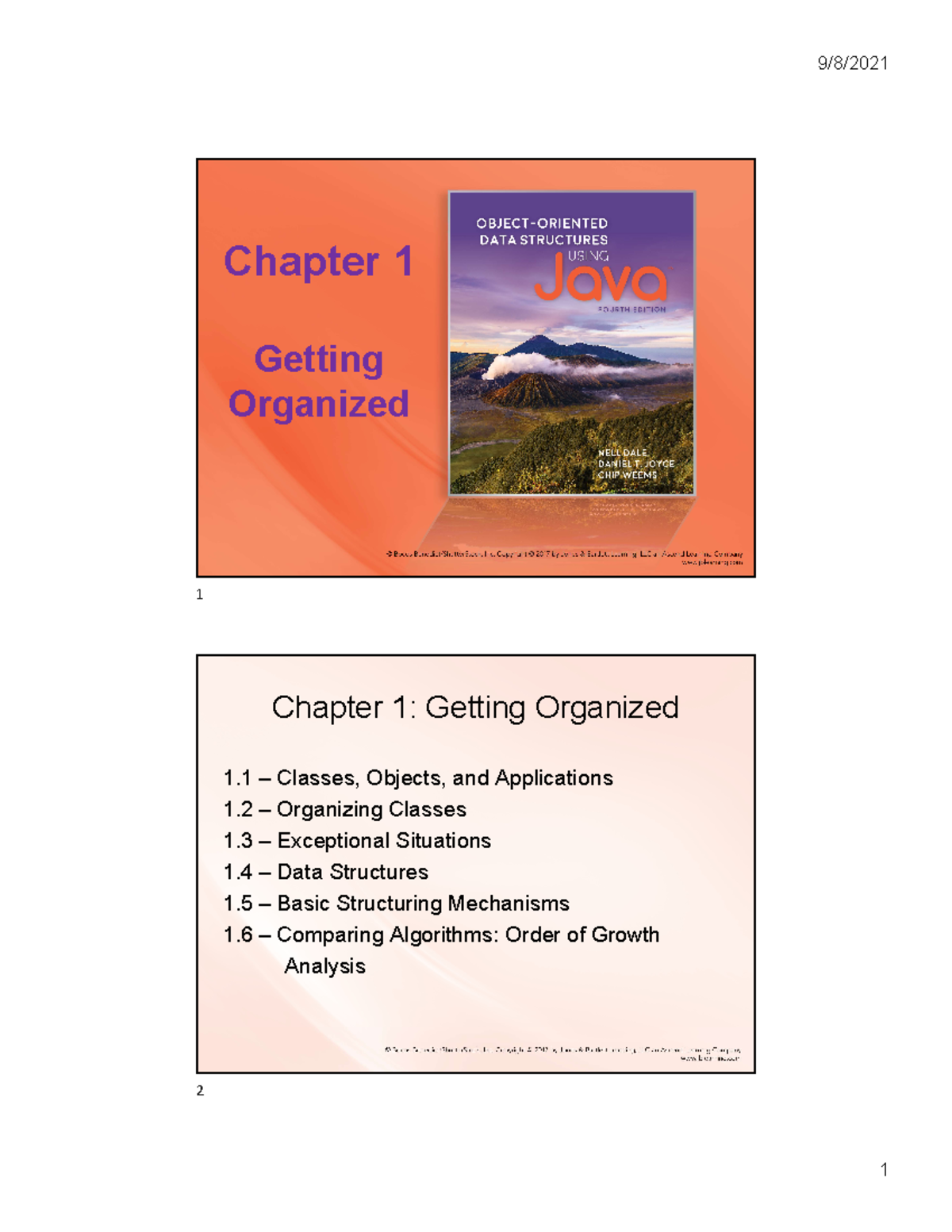 Ch1 - Getting Organized - Chapter 1 Getting Organized Chapter 1 ...