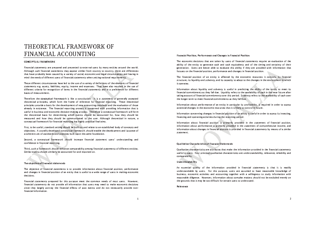 180467802 Financial Reporting pdf - THEORETICAL FRAMEWORK OF FINANCIAL ...