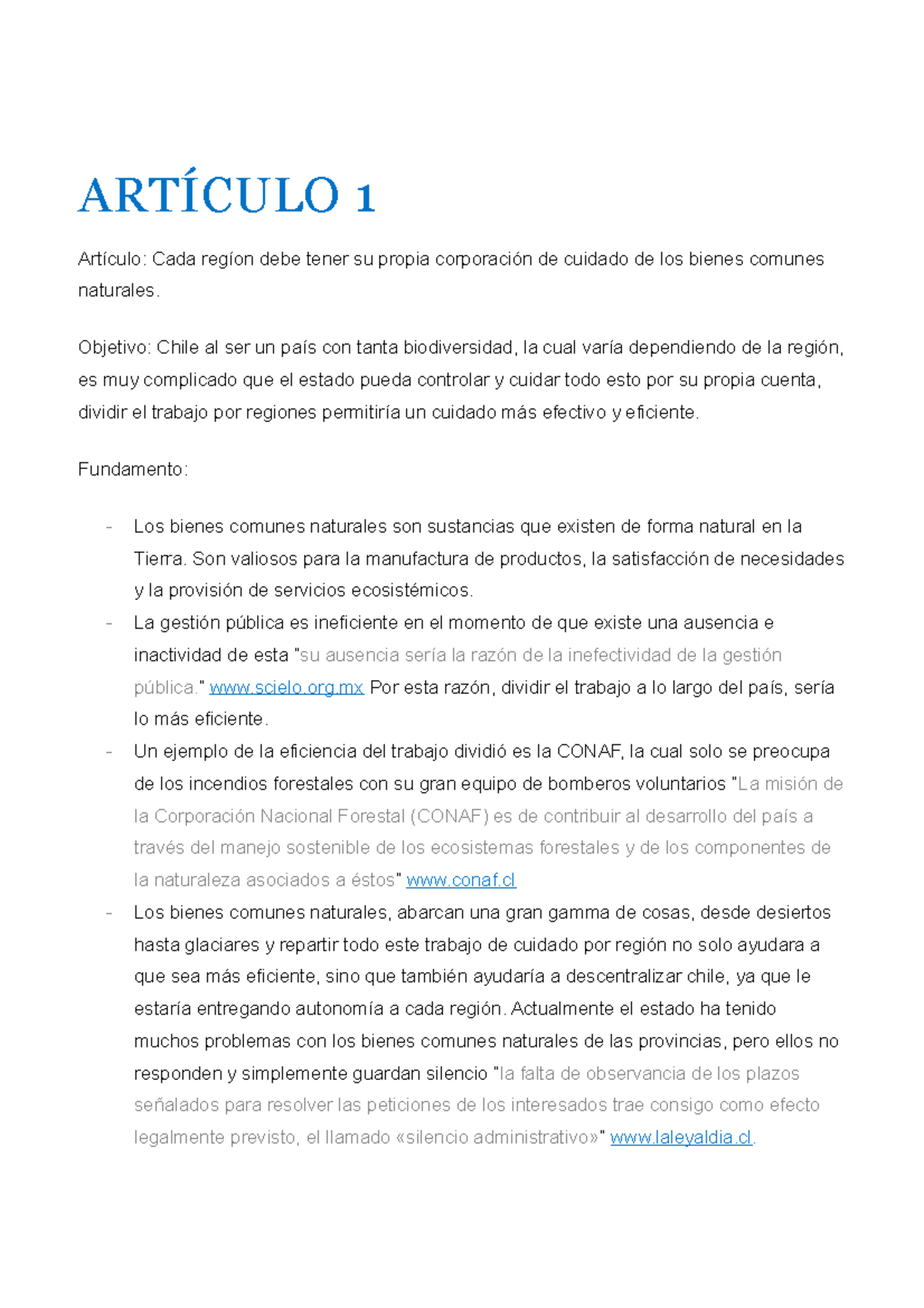 Copia de articulo 1 oficial - ARTÍCULO 1 Artículo: Cada regíon debe ...