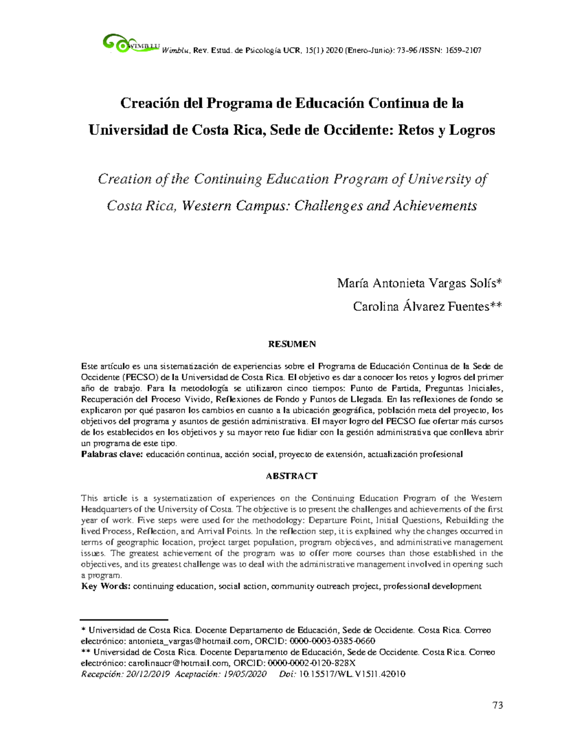 Creacion Del Programa De Educacion Continua - Creación del Programa de ...