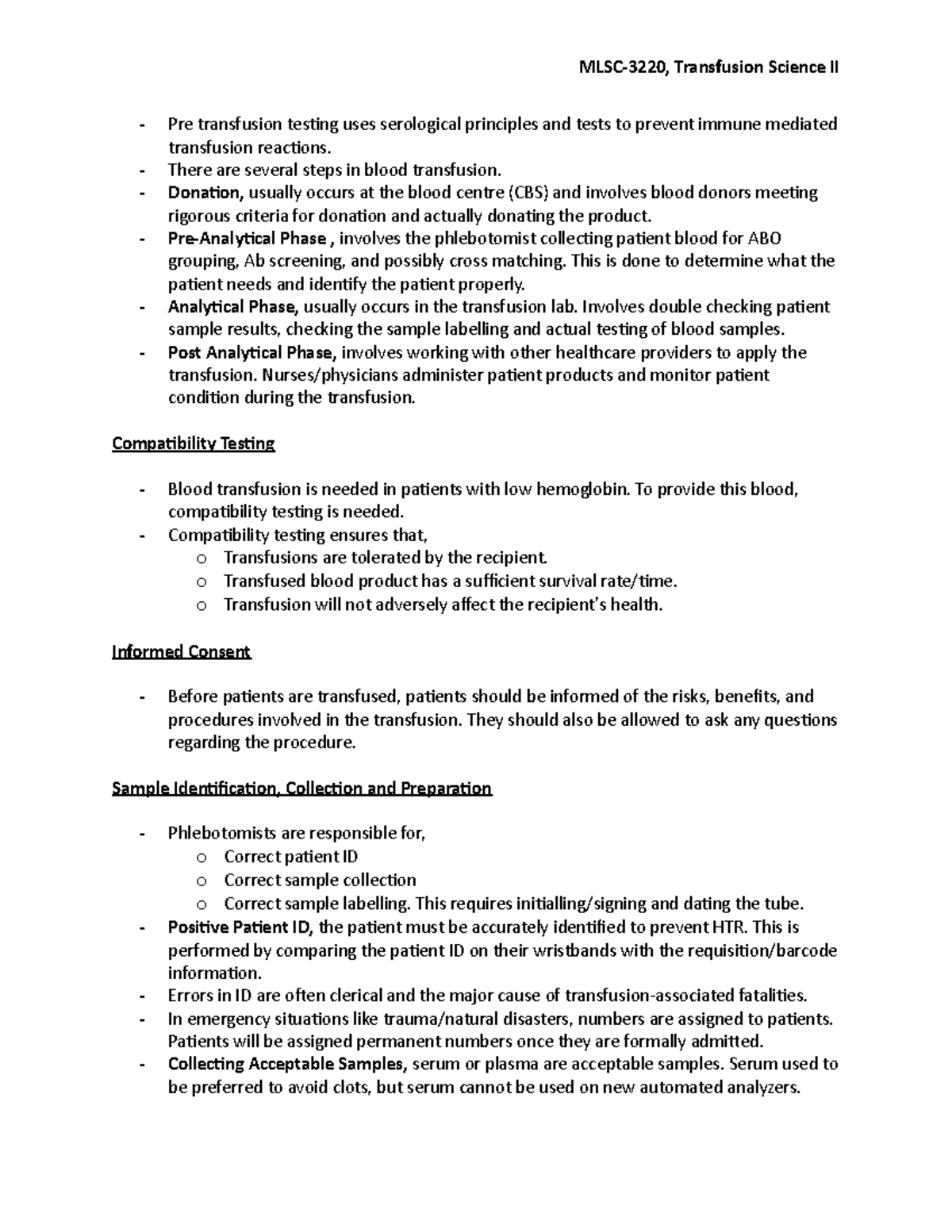 Pre Transfusion Compatibility Testing - Pre transfusion testing uses ...