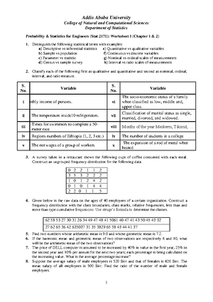 Probability and stastics(Begashaw) - Introduction to statistics 7th ...
