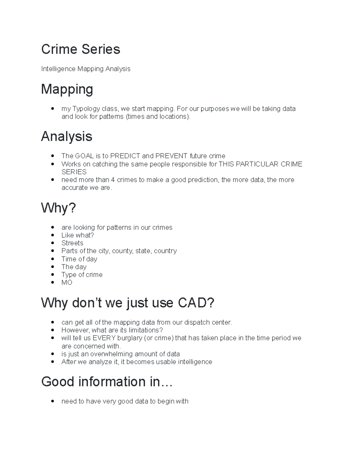 Crime series - french - Crime Series Intelligence Mapping Analysis ...