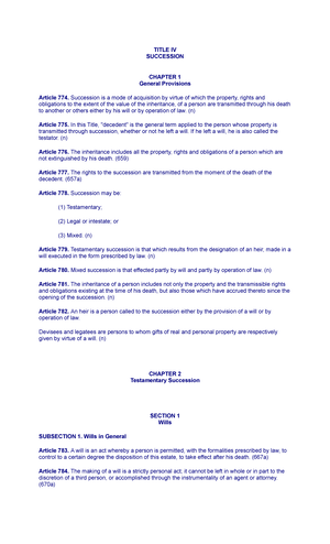Title XVII chapter 1 and 2 - TITLE XVII EXTRA-CONTRACTUAL OBLIGATIONS ...