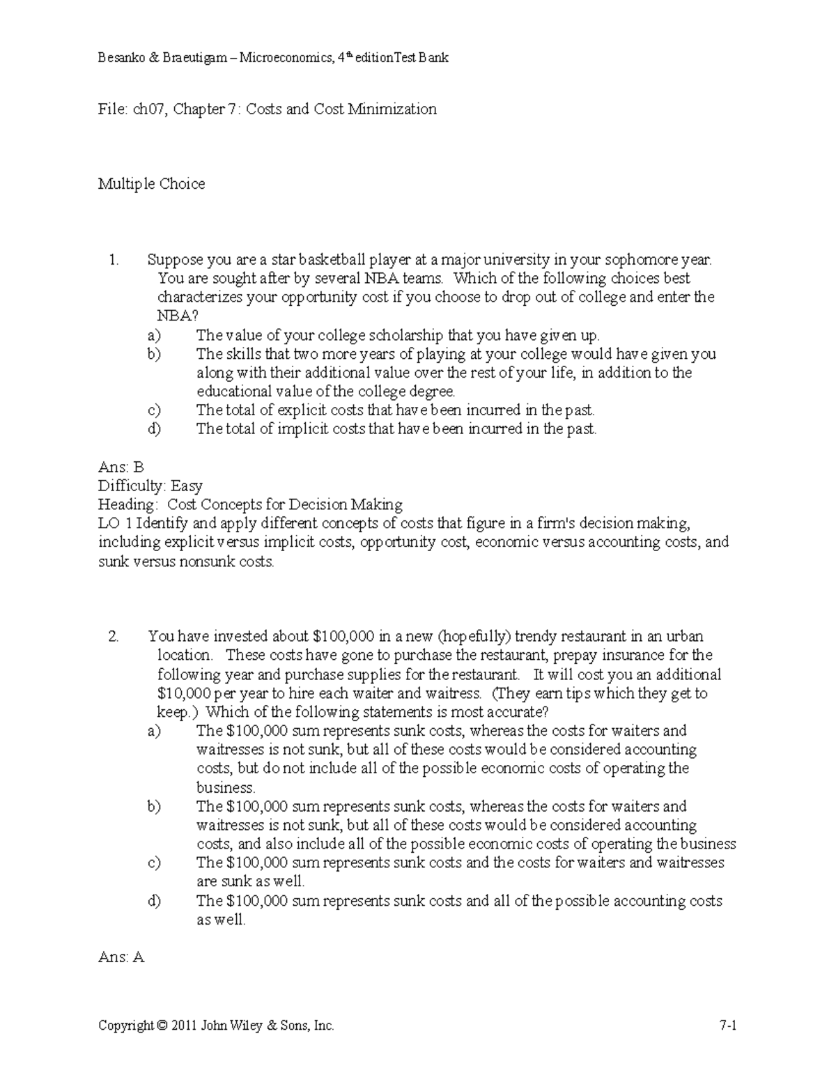 TB Ch07 Costs And Cost Minimization File Ch07 Chapter 7 Costs And tb-ch07-costs-and-cost-minimization-file-ch07-chapter-7-costs-and
