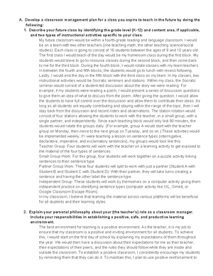 Mursion Task 3 D170 - A. Write a reflection of your simulated classroom experience and ...