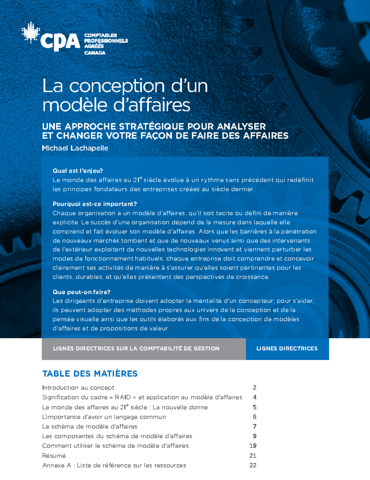 01736 RG Conception dun modele daffaires Lignes directrices - La ...