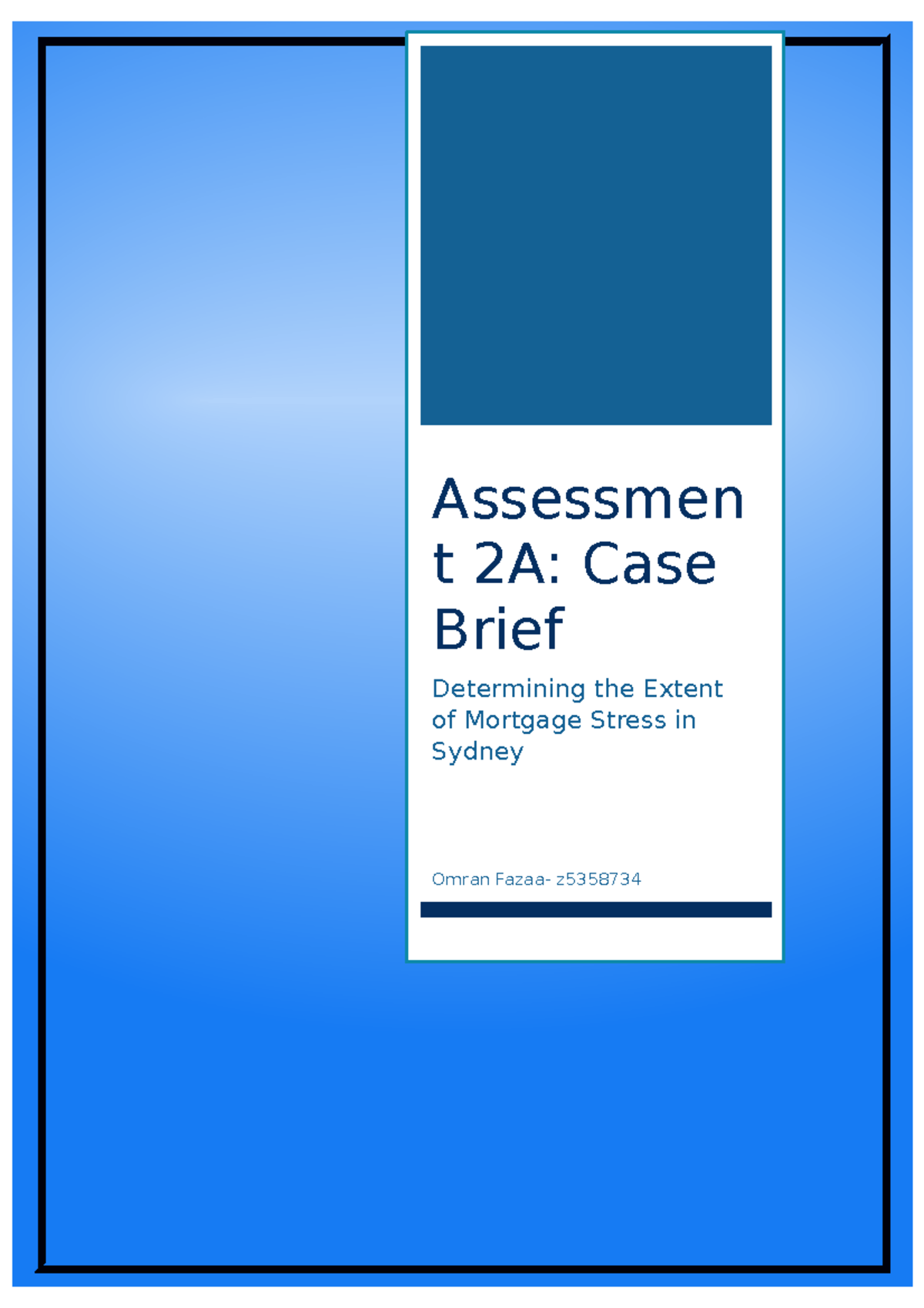 Assessment 2A 1110 - 22108 - UTS - StuDocu