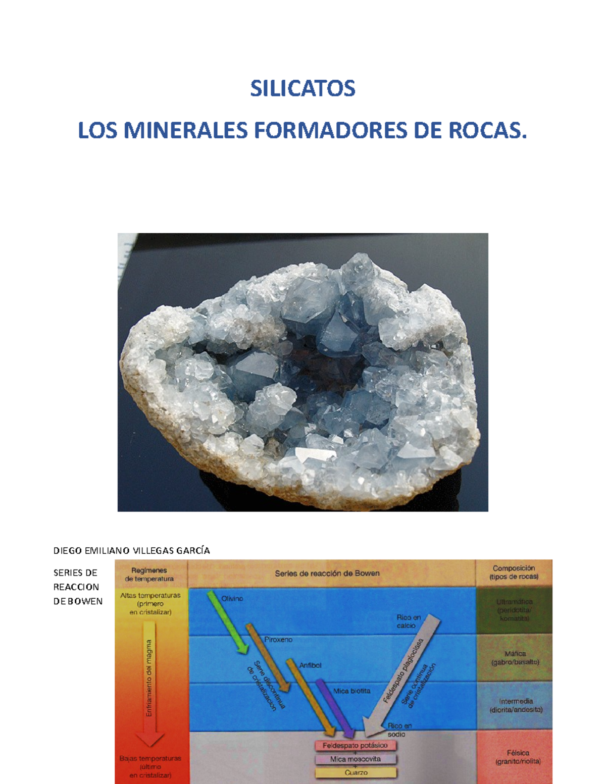 Silicatos Resumen - Apuntes 1 - SILICATOS LOS MINERALES FORMADORES DE ...