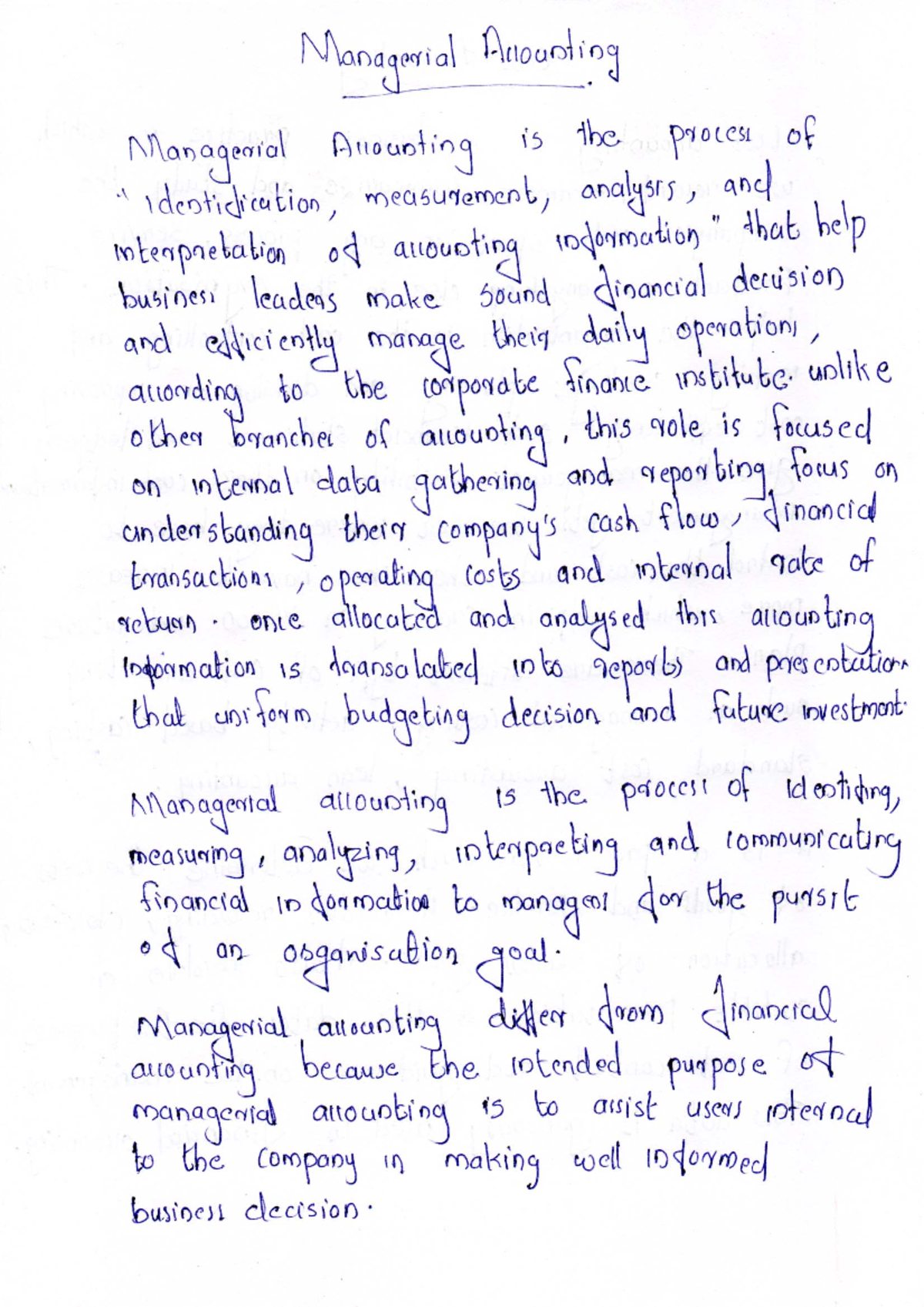 M - definition - B. Com Co. Operation - Studocu