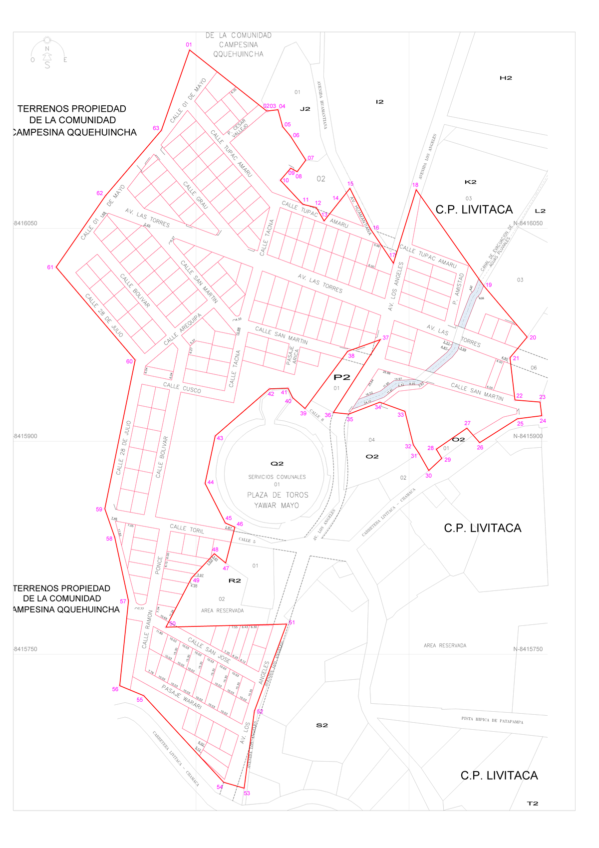 Sector 01 - PLANOS - AREA RESERVADA AREA RESERVADA C. LIVITACA C ...