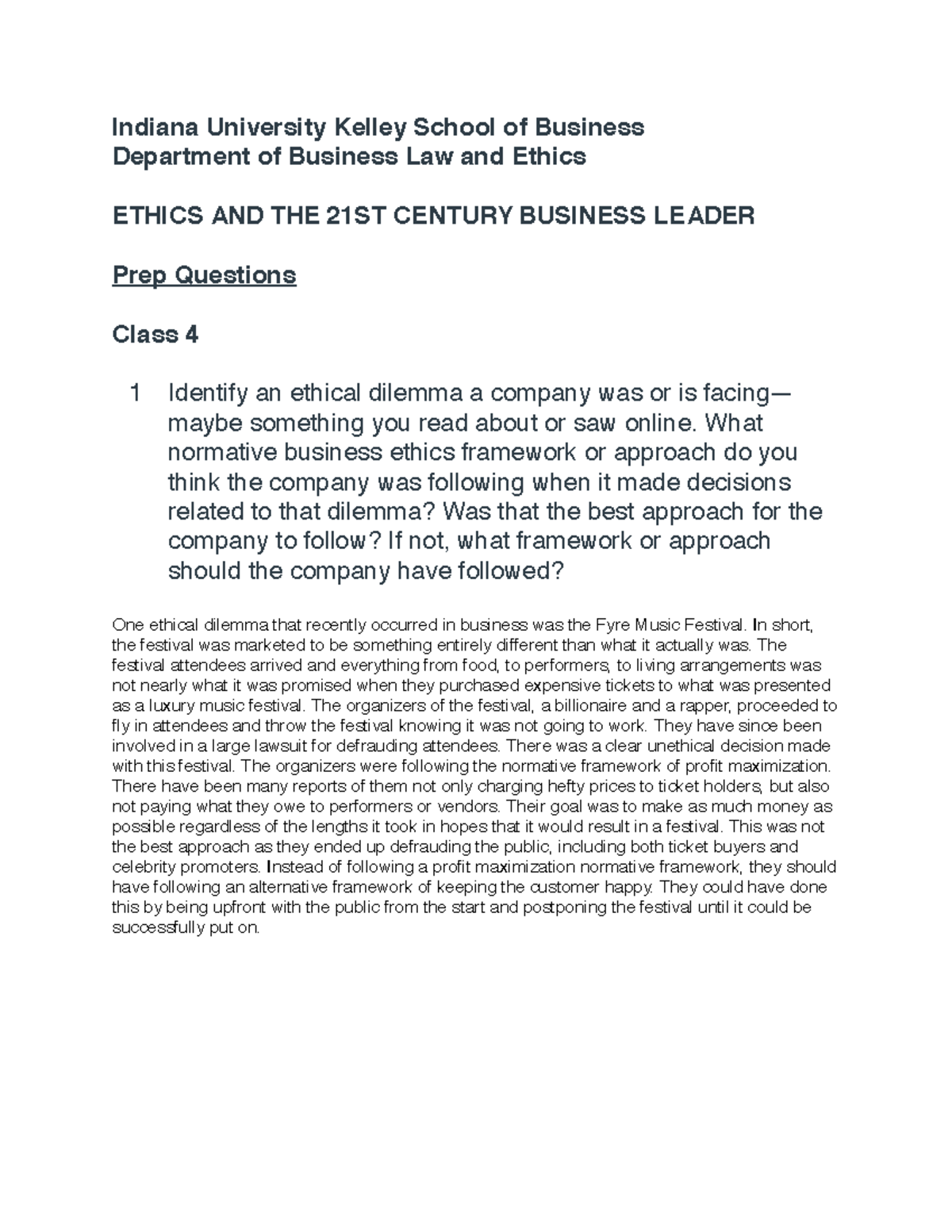 Class 4 prep - Indiana University Kelley School of Business Department ...