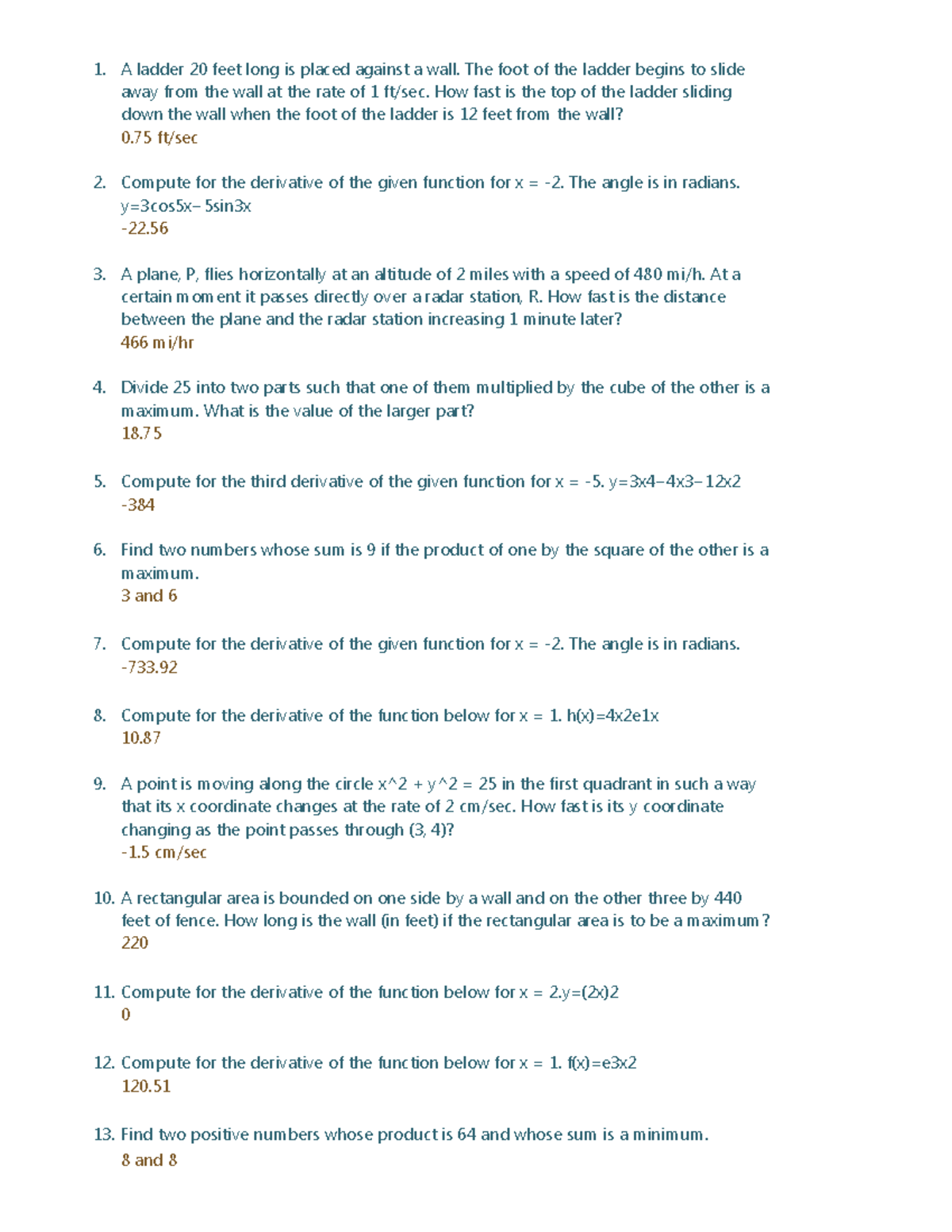 Scribfree - geh lang - A ladder 20 feet long is placed against a wall ...